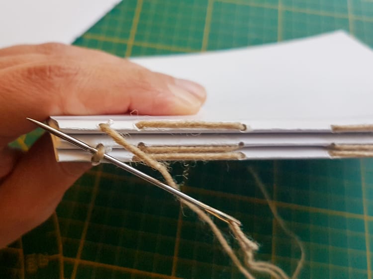 Zo maak je een junk journal: naald en draad - Studio Papieretti